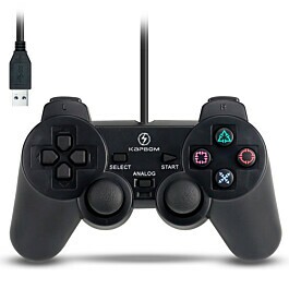 Controle Usb para PC Joystick Dualshock Kapbom - KAP-2UY